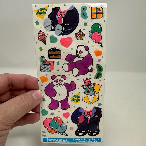 Office | Vintage 1983 Illuminations Fantasies Dress A Party Panda ...